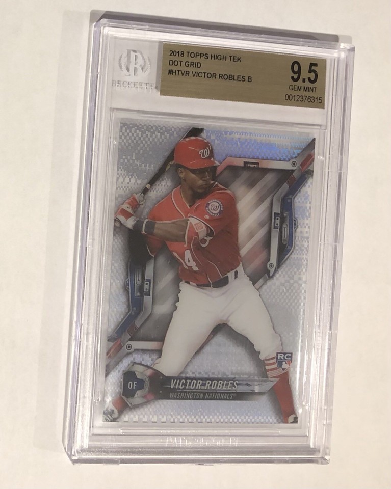 Victor Robles 2018 Topps High Tek Dot Grid Rookie Card #HTVR Nationals ...