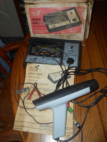 Vtg Sears Car Engine Analyzer Model 161-2161 w/Manua & Dixco Timing ...