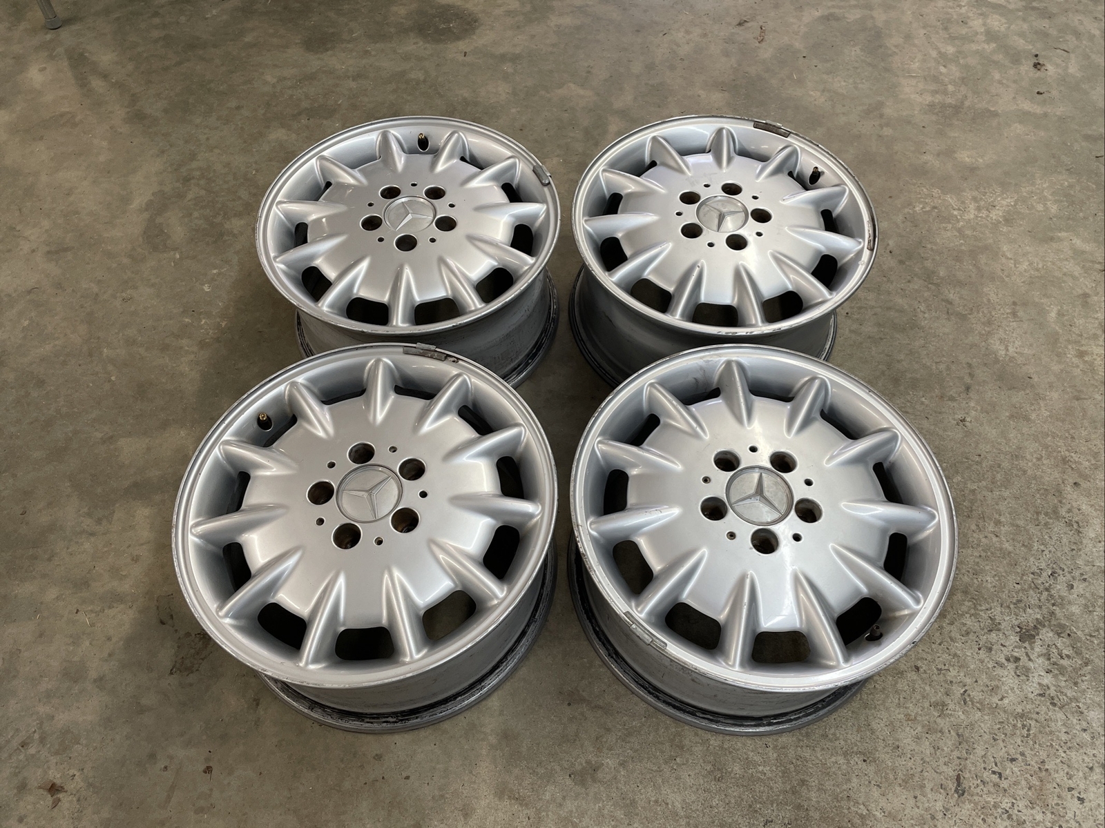 00-03 MERCEDES-BENZ E320 16” INCH ALUMINUM WHEEL RIM FULL SET 4PCS 7.5J ...