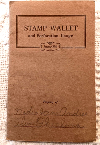 Vintage Honor Bilt Stamp Wallet with Perf Gauge (ruth5522) | eBay