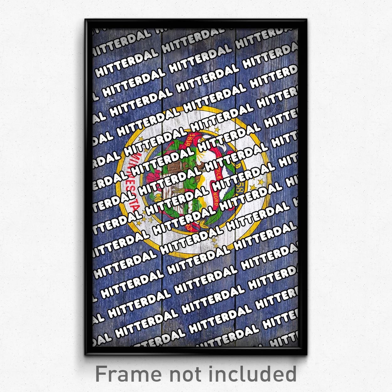 Hitterdal Minnesota Poster (MN City Souvenir 11x17 Town Print) | eBay