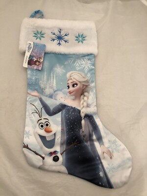 RUZ DISNEY FROZEN 19” ELSA & OLAF CHRISTMAS STOCKING NWT | eBay