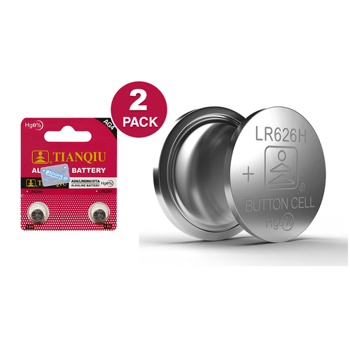 2 Pack 2027 AG4 Battery 377A SR626SW LR66 LR626 1.5V Button cell watch ...