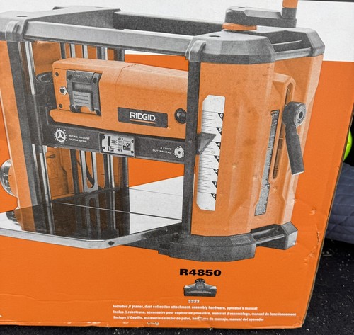 RIDGID Planer 15-Amp Corded 13" adjustable 3-Blade Thickness Planer ...