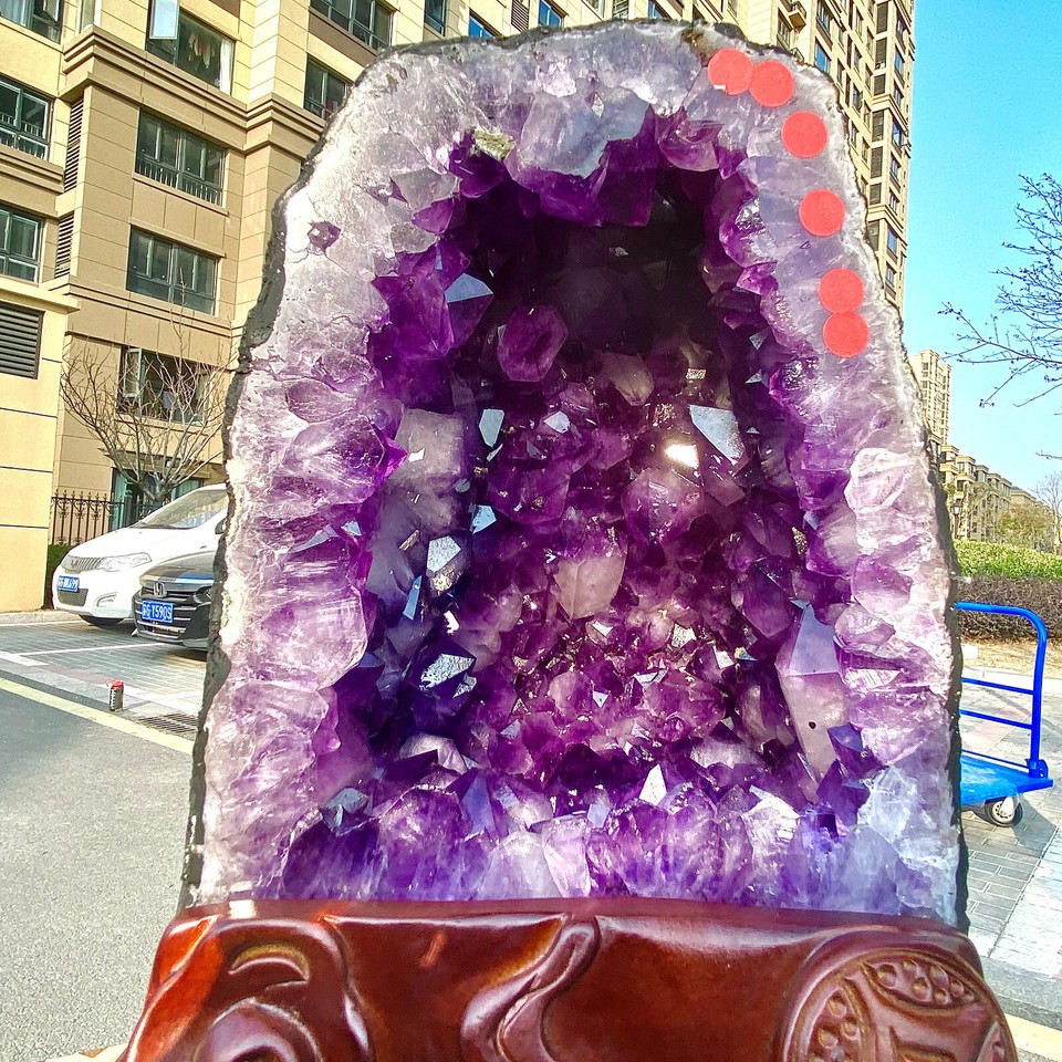 27.24LB Natural Brazilian Amethyst Crystal Cave Stone Cluster Quartz ...