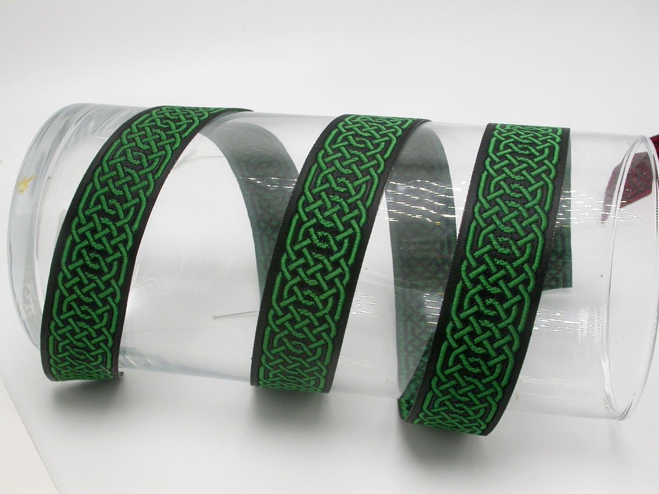 Jacquard Ribbon 1" (25mm) Celtic Hexagonal Rope lots of colors | eBay