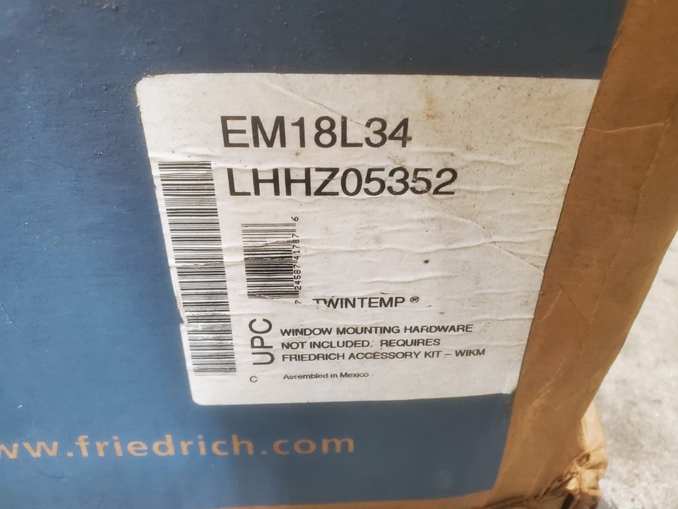 Friedrich Twintemp 17800 BTU A/C w/Heat 230/208V Through Wall or Window ...