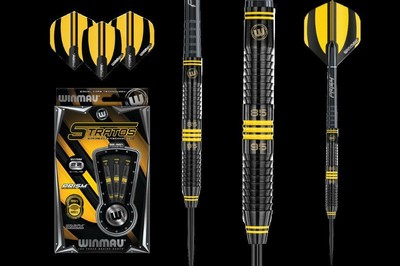 WINMAU STRATOS Steel Tip 95/85% Tungsten Dart Board Darts Man Cave Gift ...