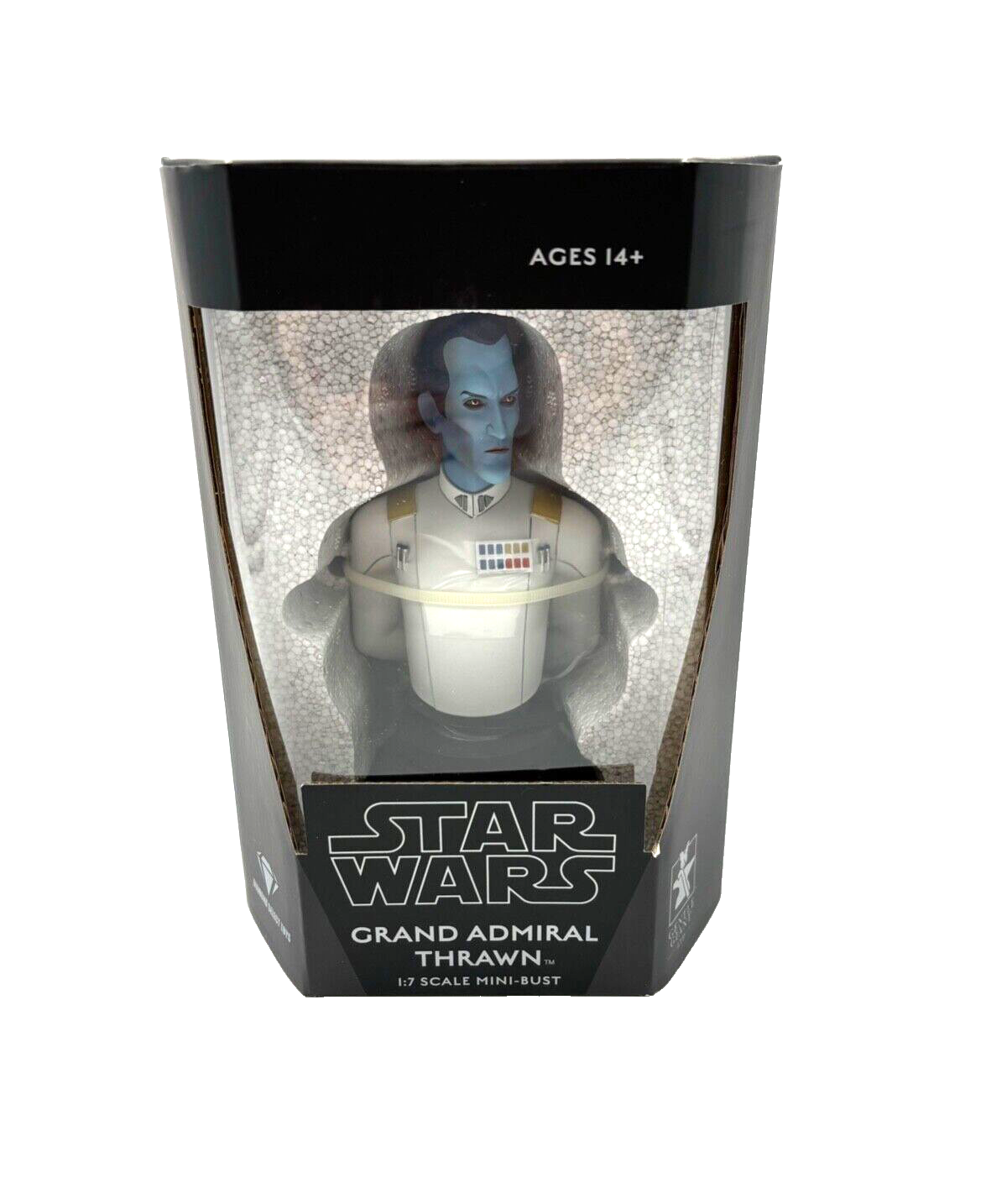NIB Gentle Giant Star Wars Rebels Grand Admiral Thrawn Mini Bust 1:7 ...