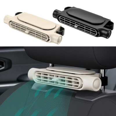Car Rear Seat Fan USB Powered Car Headrest Cooling Air Fan Car Interior ...