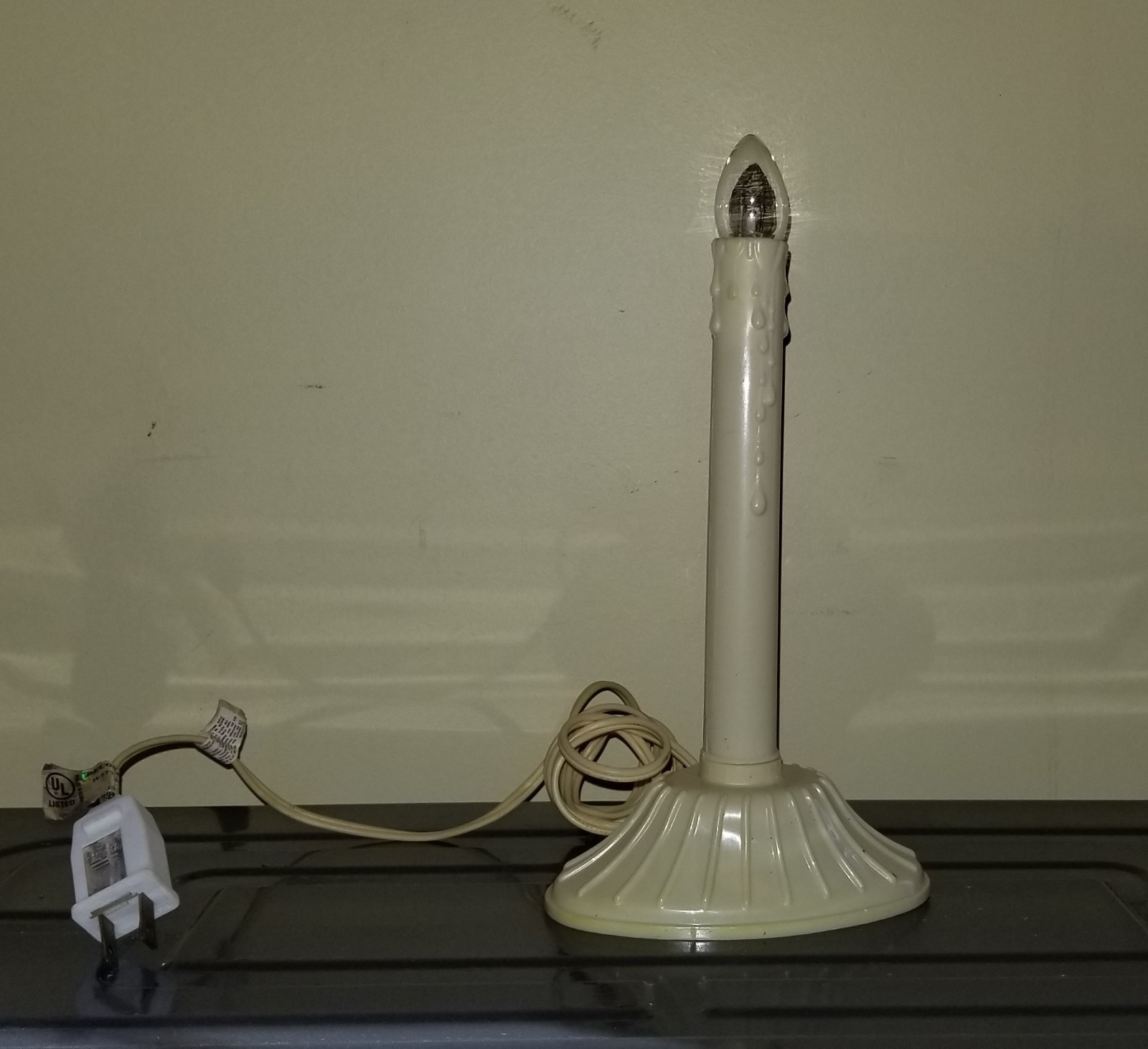 Single Electric Candle Light Candolier Drip Clear Bulb Christmas Vintage 8" Drip | eBay