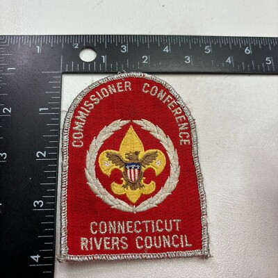 Vtg / Used COMMISSIONER CONF CONNECTICUT RIVERS CNCL Boy Scouts Badge ...