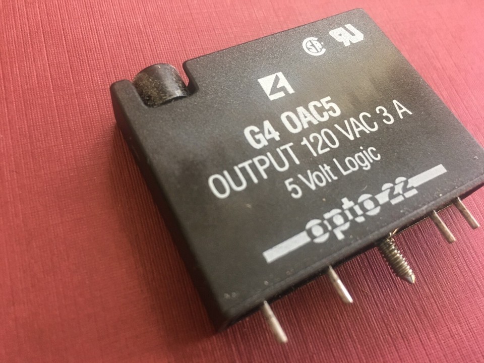 NEW OPTO 22 OUTPUT MODULE (BLACK) G4 OAC5 120 VAC 3 A 5VOLT LOGIC with ...