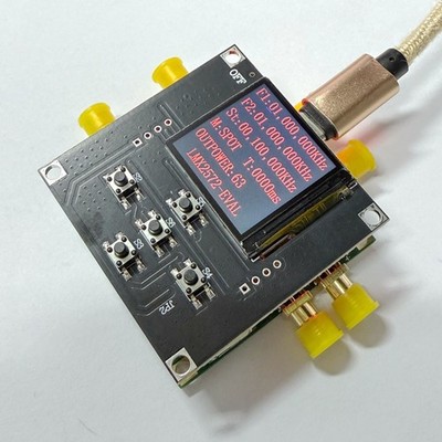 ADL5801-LMX2572 PLL Down Frequency Mixer 12.5M-6.4G with STM32 Main ...