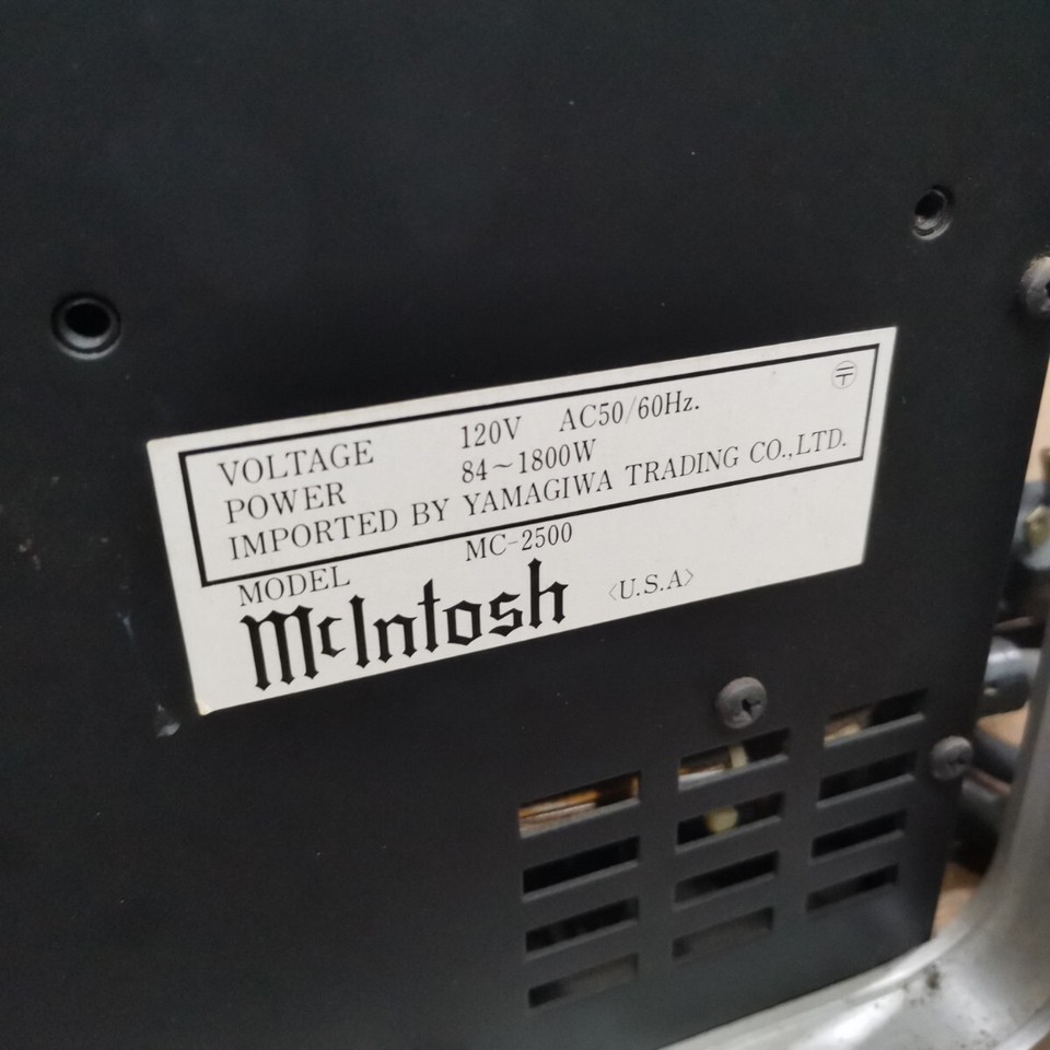 McIntosh MC2500 Power Amplifier Silver As Is Please Read Used Japan | eBay