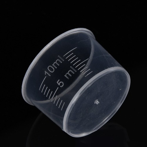 20Pcs 10ml Measuring Cup Clear Disposable Liquid Volumetric Measurement ...