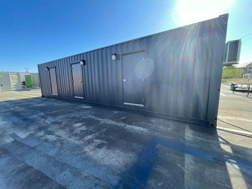 Restroom shipping container Conex Portable bathroom | eBay