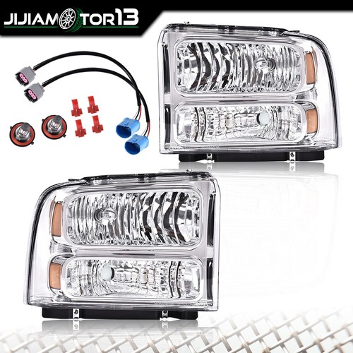 Fit For 99-04 Ford Super Duty F250/F350 Excursion Conversion Headlights ...