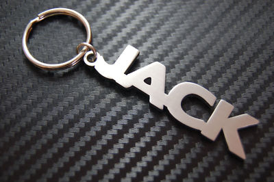 JACK Keyring Keychain Key Fob Name Stainless Name Steel | eBay UK