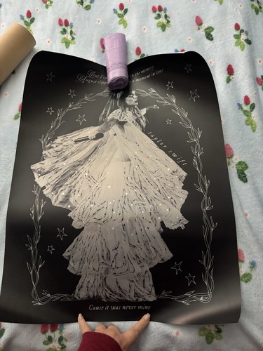 Taylor Swift Folklore Album Twirling Foil Lithograph Poster | eBay UK