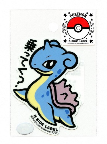 Lapras #131 Sticker B SIDE LABEL Pokemon Center Japan WATER & UV ...
