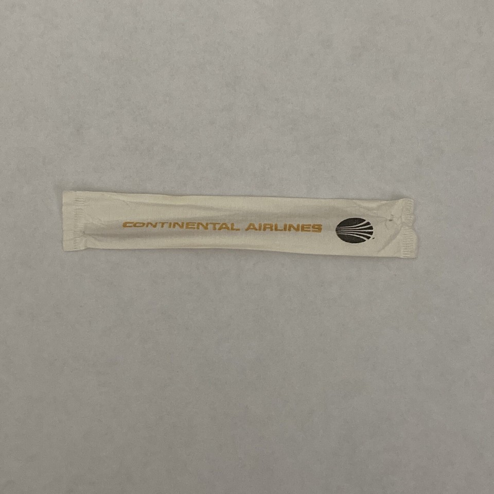 Vintage Sealed Continental Airlines Meatball Logo Toothpick Airline ...