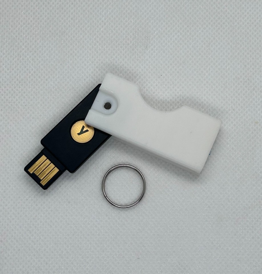 Yubikey Protector Flip Case Keychain Holder (5 NFC / 5C NFC Compatible ...