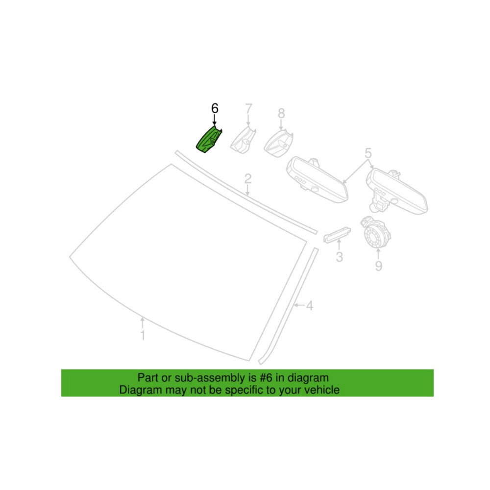 Genuine OEM Interior Rear View Mirror Cover for BMW 51169177321 | eBay