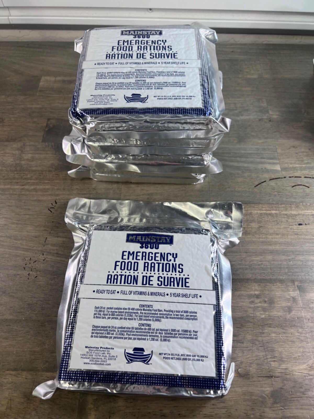 Mainstay Emergency Food Rations - 3600 Calorie Bars (Pack of 5) Exp 09/ ...