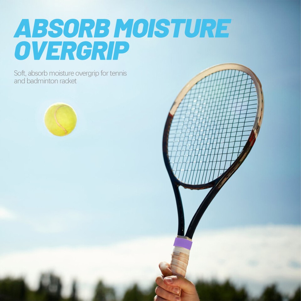 16 Pcs Set Tennis Racket Skid Ring Badminton Grip Bands Replacement | eBay