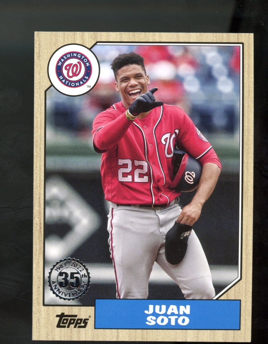 2022 Topps 1987 Topps 35th Anniversary Juan Soto #T87-39 Nationals Card ...
