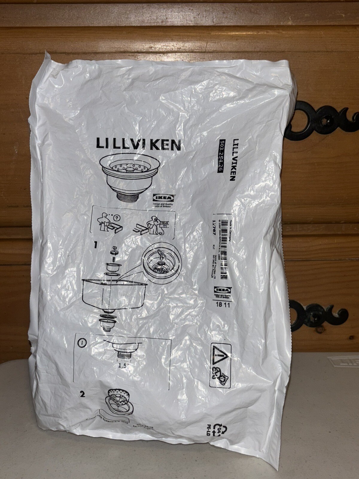 IKEA Lillviken Sink Strainer With Stopper Stainless Steel for sale ...