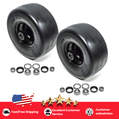 2PK Front Solid Tire Assembly 13X6.5-6 Flat Free Caster Wheel Fits Scag ...
