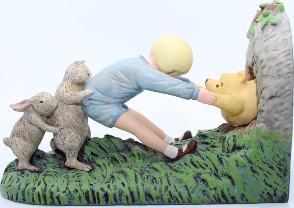 Classic WINNIE THE POOH Figurine Christopher Robin Rabbit Charpente ...