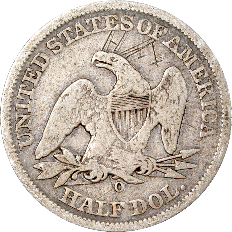 1858-O Seated Half Dollar - Scratches | eBay