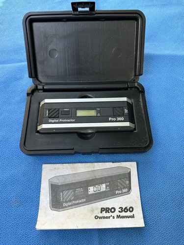 Pro 360 Digital Protractor Digital Level with case & manual | eBay