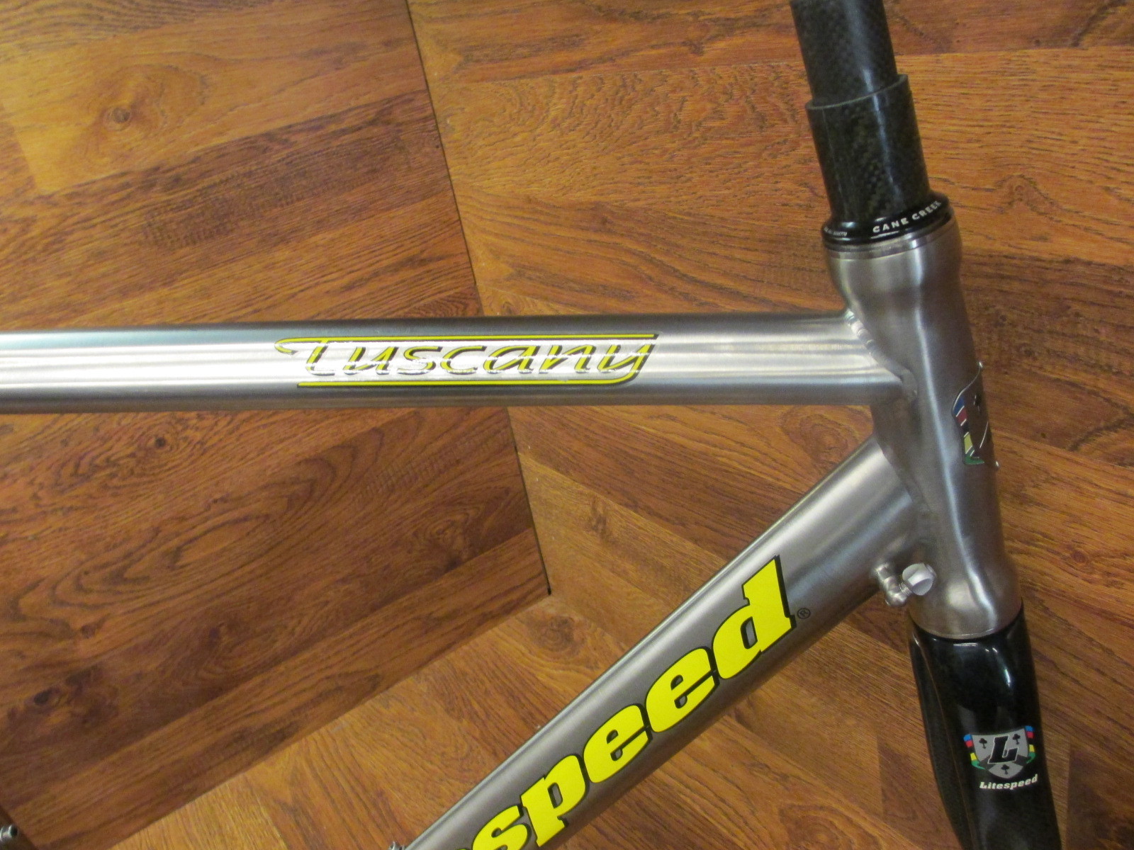 LITESPEED TUSCANY TITANIUM TI ROAD BIKE FRAMESET 57CM LITESPEED FULL ...