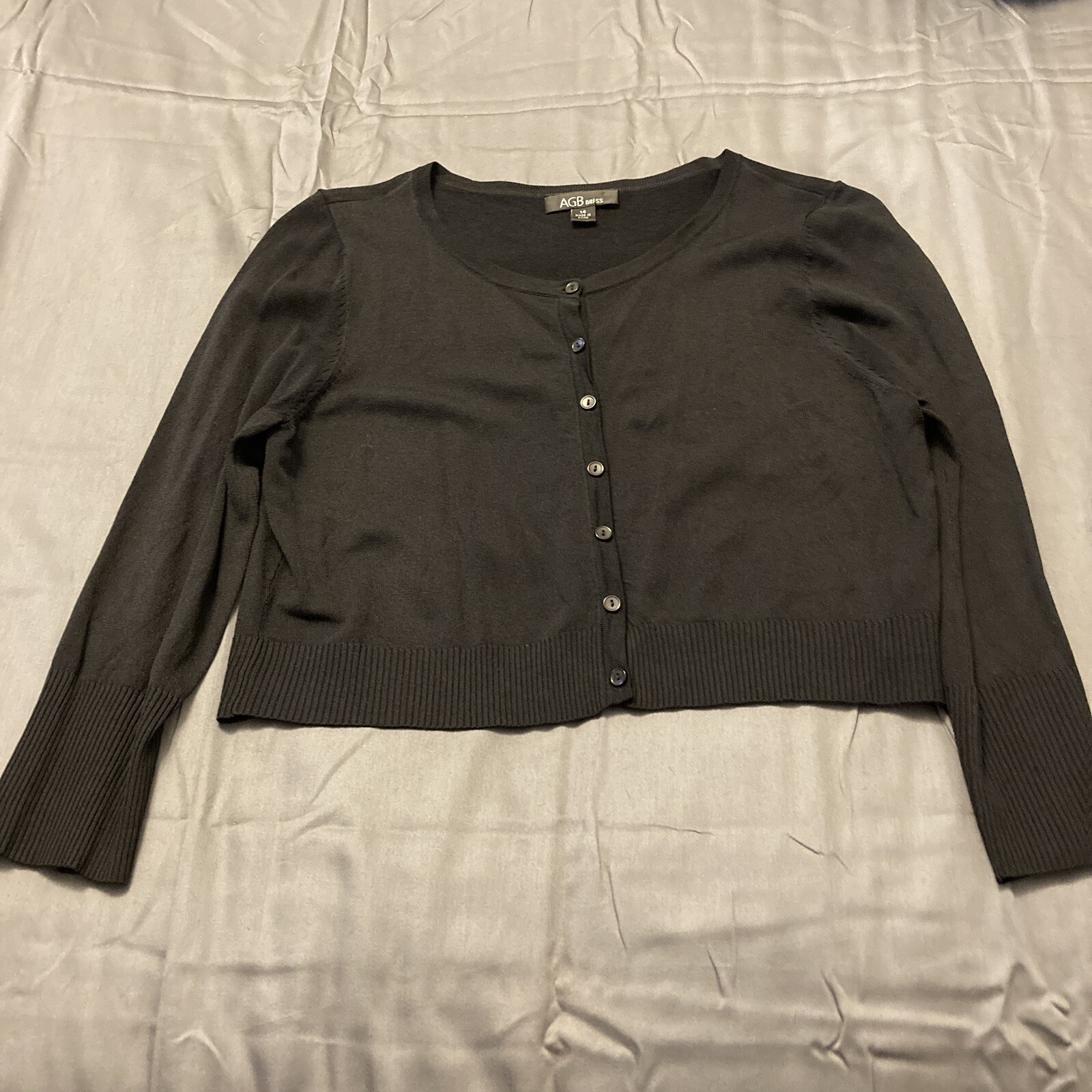 “AGB Dress” Women’s Black Button Sweater Size 14 | eBay