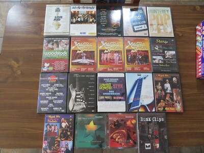 19 MUSIC COMPILATION DVD LOT; 21 dvd discs. ROCK, HEAVY METAL. Music ...