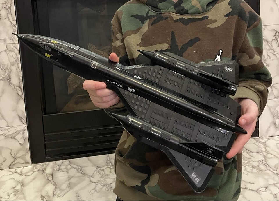 SR-71 Blackbird Recon Jet Model Building Blocks Bricks Original Box ...
