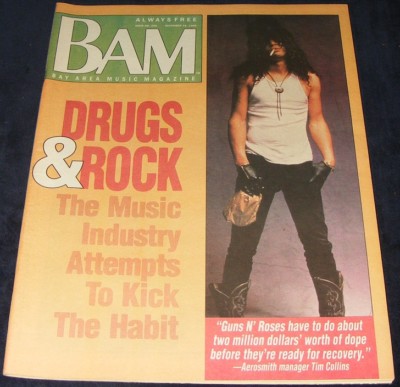 BAM magazine December 16 1988 #298 Slash cover Drugs & Rock | eBay