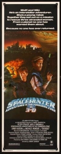 SPACEHUNTER IN 3D 14X36 ROLLED MOVIE POSTER 1983 MOLLY RINGWOLD INSERT | eBay