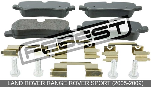 Pad Kit, Disc Brake, Rear - Kit For Land Rover Range Rover Sport (2005 ...