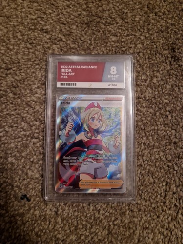 Pokémon TCG Irida Astral Radiance 186/189 Holo Full Art - Ace Grading 8 ...