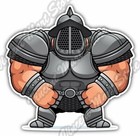 Armed Roman Fat Gladiator Warrior Funny Gift Car Bumper Vinyl Sticker ...