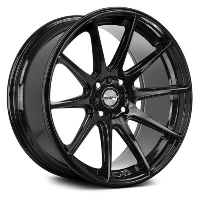 18 inch 18x9 Shift GEAR Gloss Black wheels rims 4x100 +30 | eBay