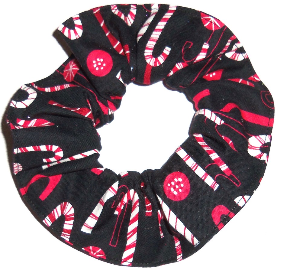 Hair Scrunchie Christmas Holiday Ties Ponytail Holders Scrunchies by ...