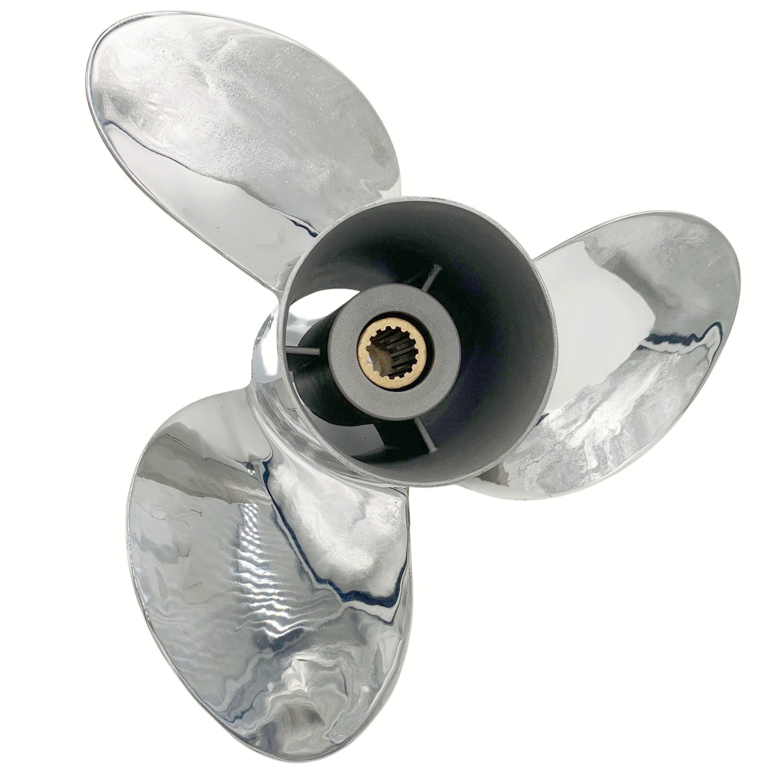 Propeller 14x19 for Suzuki DT90-DT140 3 Blades Stainless Steel 15 Tooth ...