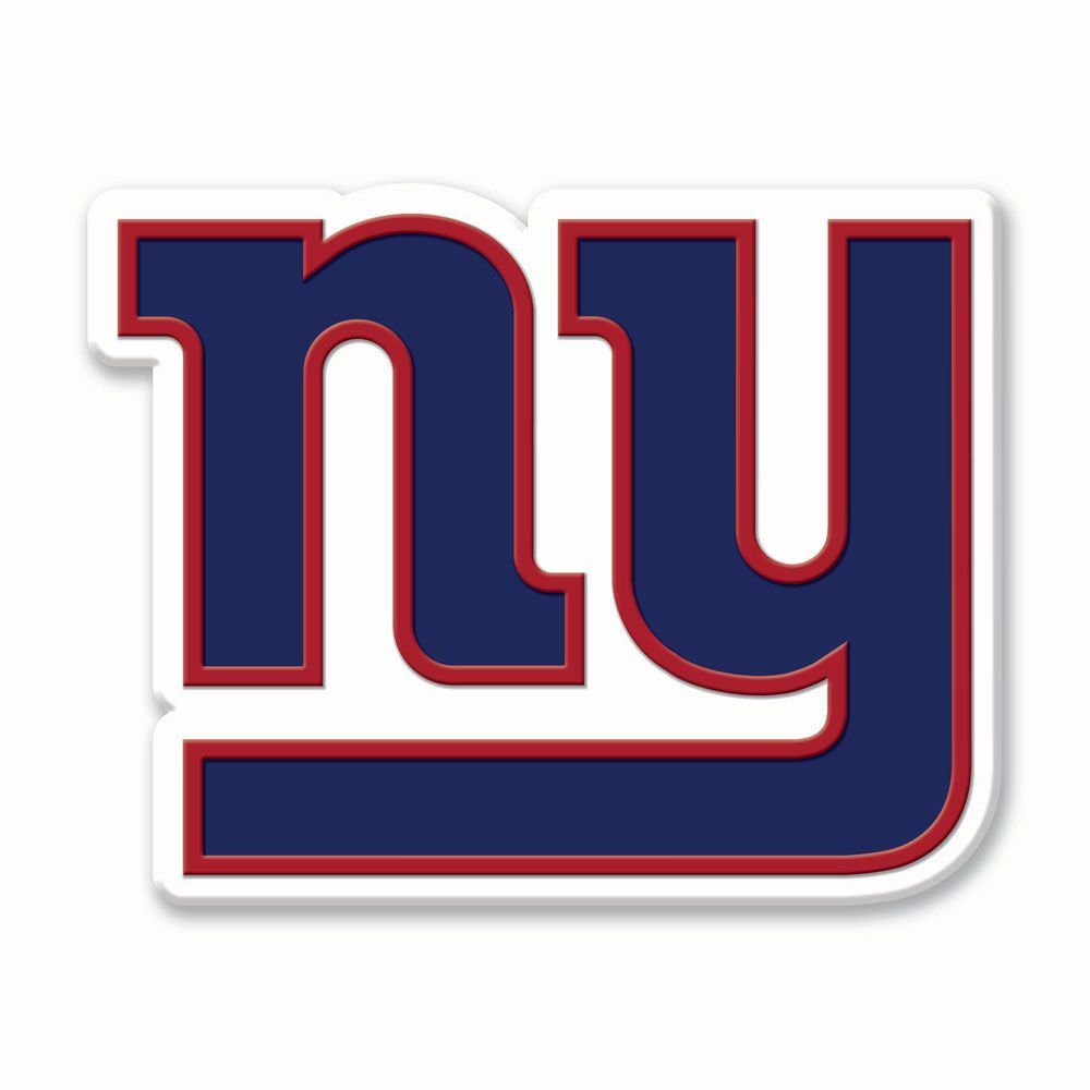 Ny Giants Small Logo New York Giants Mahogany Logo Mini Helmet Display