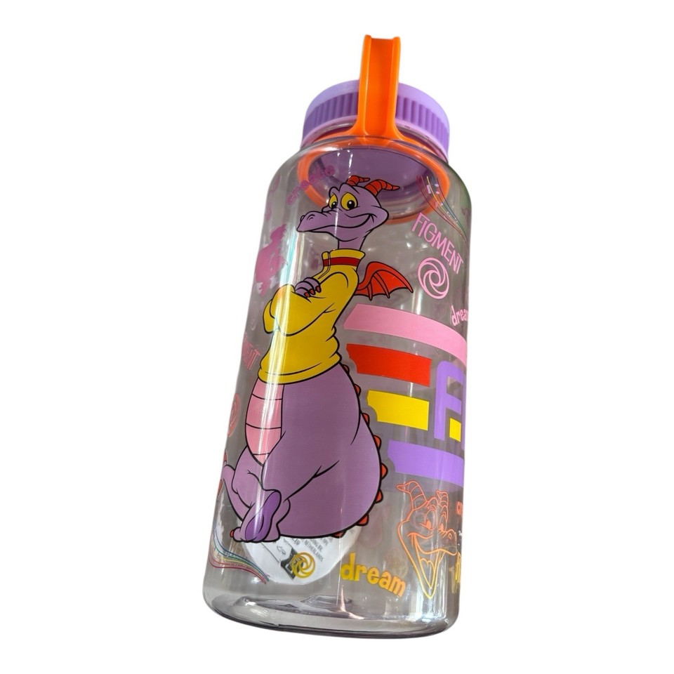 NEW Disney EPCOT Figment Journey Into Imagination Plastic 37oz Water ...
